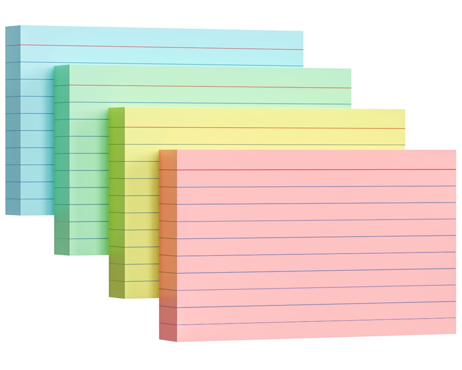 Mua Colored Index Cards 3x5, 200 Pack, Ruled Index Cards, Assorted Neon ...