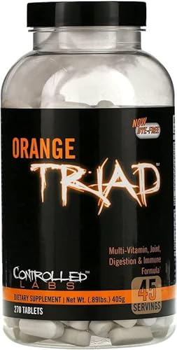 CONTROLLED LABS Orange Triad Daily Multivitamin for Men and Women, 45 ...