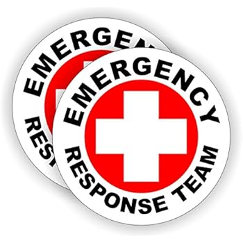 Emergency Response Team Hard Hat Sticker | EMT Helmet Decal | Fire ...