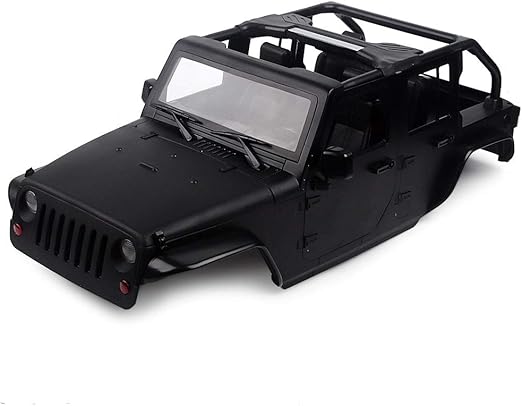 INJORA RC Car Body Shell 313mm Wheelbase Car Shell Kit Jeep Wrangler Body Shell for 1/10 RC ...