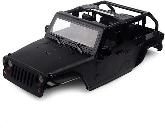 INJORA RC Car Body Shell 313mm Wheelbase Car Shell Kit Jeep Wrangler Body Shell for 1/10 RC ...