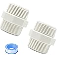 Amazon.com: HayEastdor 2PCS 2" PVC Pipe Fitting Hex Nipple G2 Male X G2 ...