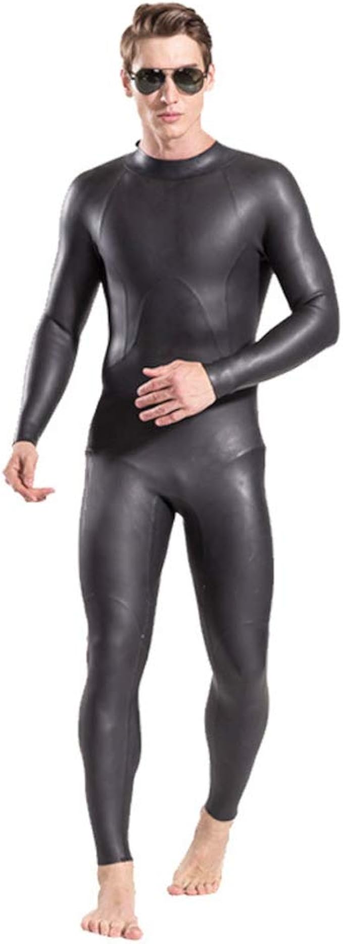 DIMPLEYA 3Mm Men Women Triathlon Sharkskin Wetsuit High Elastic Smooth ...