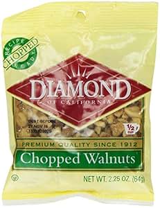 Amazon.com: Diamond Walnuts, Chopped, 2.25 Oz: Prime Pantry
