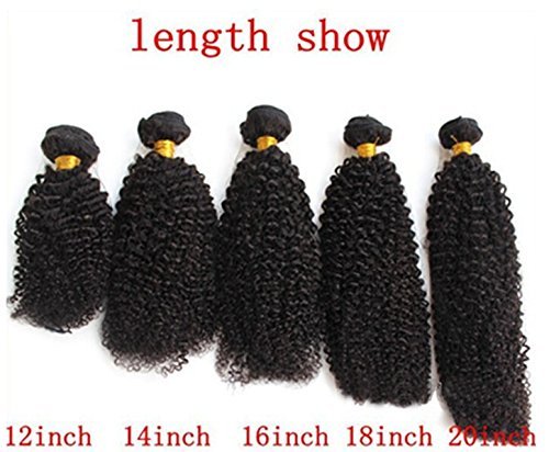 14'' Unprocessed Virgin Mongolian Afro Kinky Curly Human Hair ...