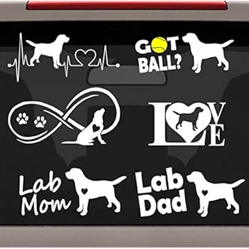 Amazon.com: Lab Mom ~ Labrador Retriever Vinyl Window Auto Decal ...