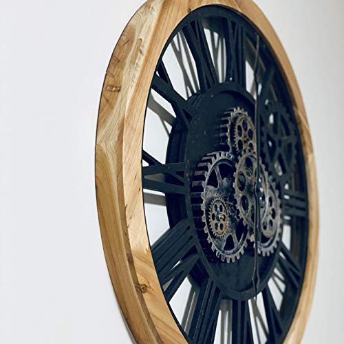 ImprovingLife The Original Real Moving Gear Wall Clock Vintage ...