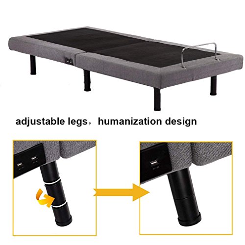Adjustable Bed Base Adjustable Foundation Power Bed Frame Base with ...