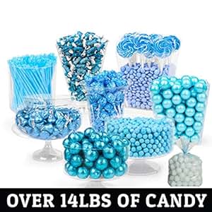 Amazon.com : Light Blue Candy Buffet Supplies (Approx 12 lbs) Light ...