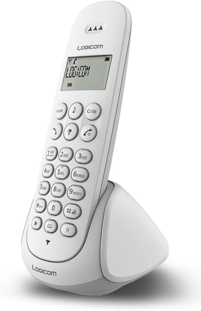 Logicom Aura 150 Téléphone fixe sans fil Blanc: Amazon.fr: High-tech