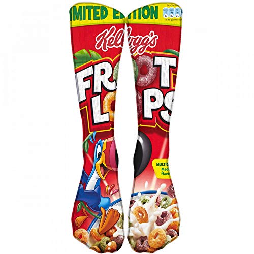 8 pair Funny Unisex Men Art Socks women printing Potato chips Knee High ...