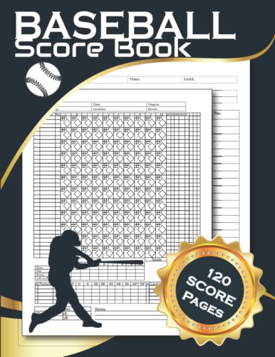 Baseball Scorebook: 120 Page Baseball Scorebook with Line up Cards ...