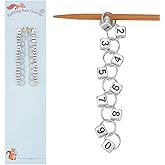 Amazon.com: NBEADS 2 Pcs 0-9 Enamel Number Knitting Row Counter Chains ...