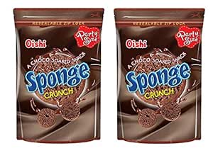 Oishi Sponge Crunch Chocolate Flavor 120g, 2 Pack: Amazon.com: Grocery ...