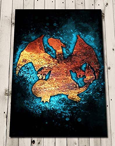 Amazon.com: CHARIZARD POKEMON Art Print Poster Wall Decor: Handmade