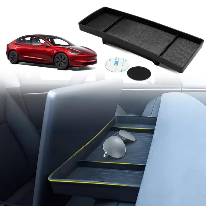 Sunglass Holder For Tesla Model 3 Model Y Car Center Console Organizer ...