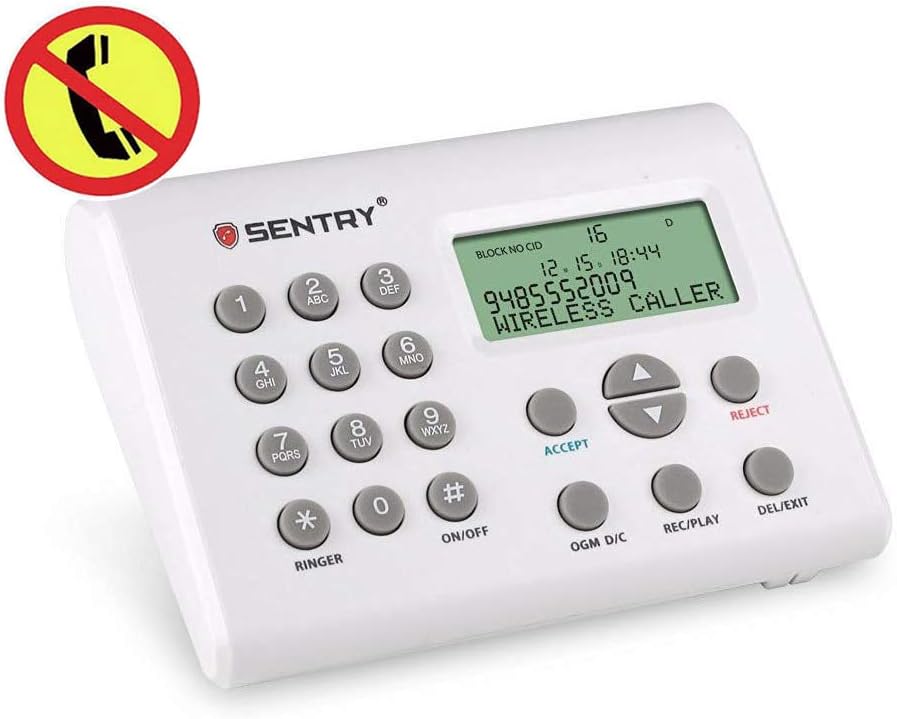 Artisame Call Blocker Device for Landline Telephones with Whitelist ...