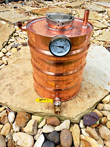 Stampede Stills 3.3 Gallon Copper Moonshine Still Thumper Keg (Doubler ...