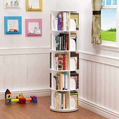 سعر Rotary Bookshelf, Small Corner Bookshelf in Small Space, 360 ...