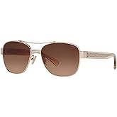 Amazon.com: Coach L138 HC7059 Sunglasses 923813-58 - Gold/Dark Tortoise ...