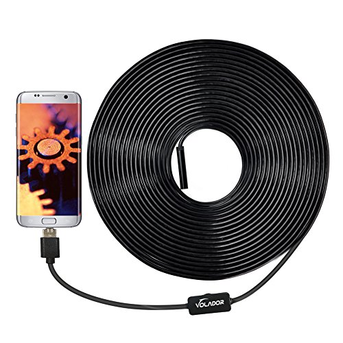 VOLADOR 2 Million Pixels 720P USB Borescope Camera, 33ft 2 in1 HD ...