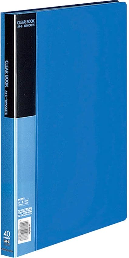 Amazon | コクヨ ファイル クリアファイル 固定式 青 A4縦 40枚 ラ-B40B | 文房具・オフィス用品 | 文房具・オフィス用品