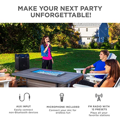 ION Block Rocker Plus - 100W Bluetooth Outdoor Speaker with ...