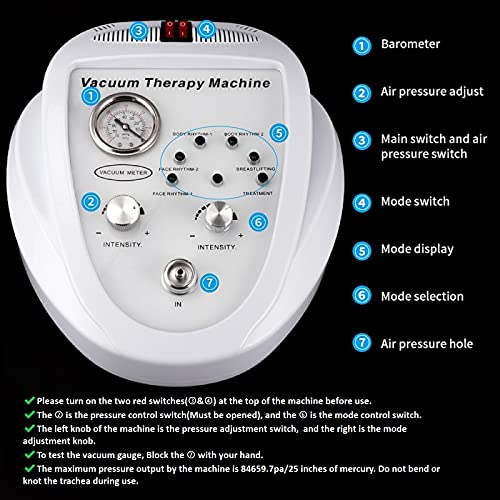 Vacuum Therapy Machine, Unsvorns BBL Vacuum Cupping Massager with 24 ...