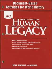 Amazon.com: World History: Human Legacy: Document-Based Activities ...