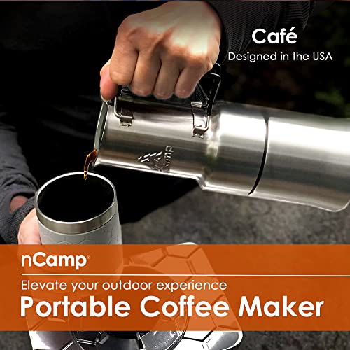 NCamp - Café, Portable Coffee Maker, Portable Espresso Machine, Compact Camping Coffee Maker ...