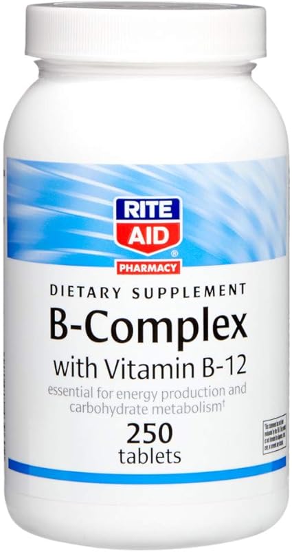 Amazon.com: Rite Aid B-Complex Vitamins with Vitamin B-12-250 Count ...