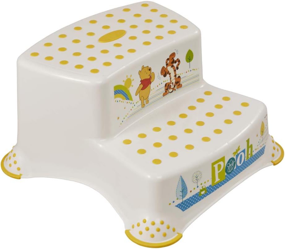 Disney Winnie the Pooh Childrens Toilet Training 21cm Double Step Stool ...