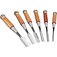 Grizzly Industrial G7957 - Japanese Gouge - Set of 6 - Wood Gouge ...