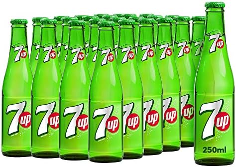 7Up, Carbonated Soft Drink, Glass Bottle, 250Ml X 24 price in Saudi ...