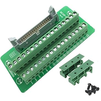 Amazon.com: IDC40 40-Pin Connector Signals Breakout Board Screw terminals Din: Electronics