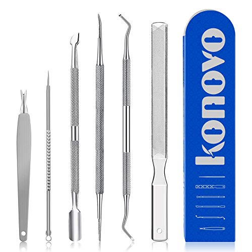 Ingrown Toenail Tool Kit 6PCS, Ingrown Toenail File and Lifter Double ...