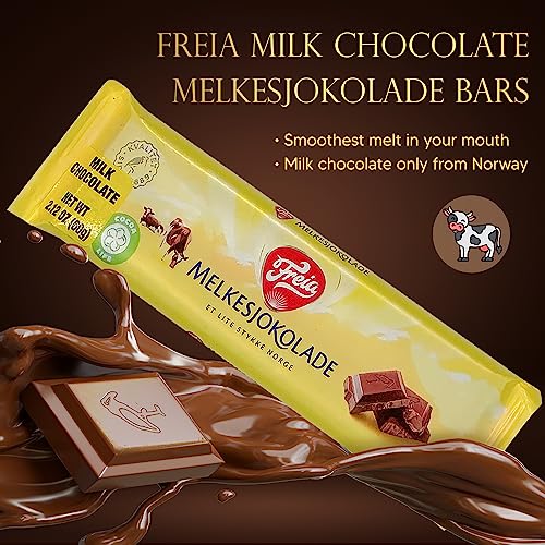 Freia Norwegian Melkesjokolade Milk Chocolate Bars - Rich, Delicious ...