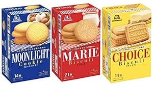 Amazon.com: Morinaga Japanese Cookie Assort Candy Snacks (3 Flover Mix ...