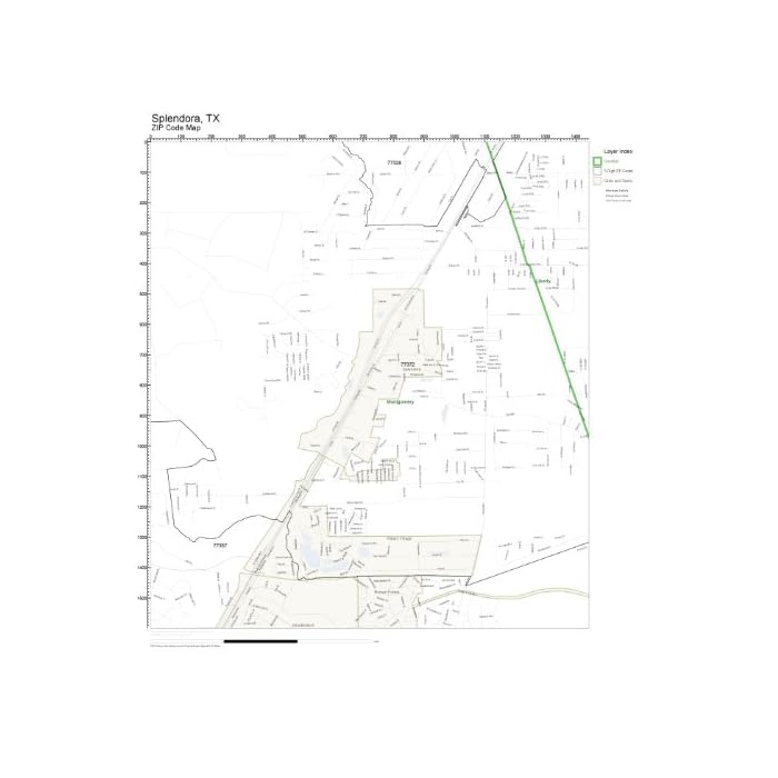 Buy ZIP Code Wall Map Of Splendora TX ZIP Code Map Laminated Online At Buy ZIP Code Wall Map Of Splendora TX ZIP Code Map Laminated Online At