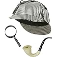 Amazon.com: Funny Party Hats Sherlock Holmes Detective Kit - Detective ...