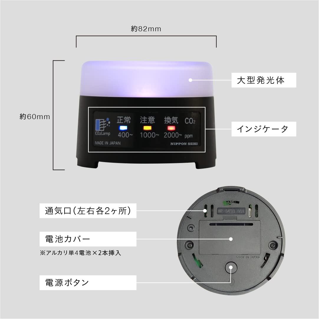 Mua [Nippon Seiki] CO2 Lamp CO2 Sensor, White Carbon Dioxide Measuring ...