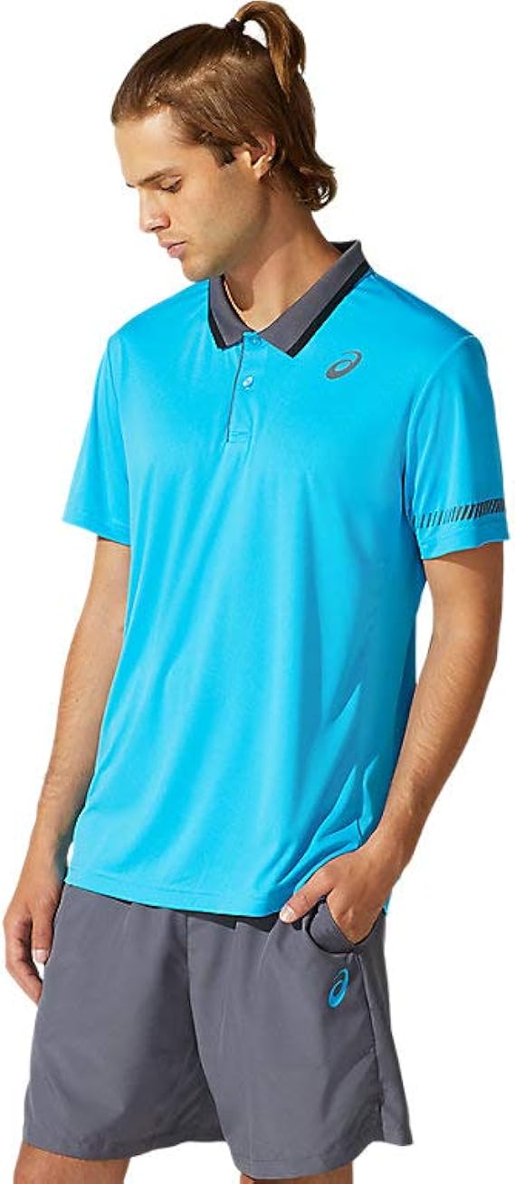 Buy ASICS Padel Polo Blue T-Shirt - 2XL at Amazon.in