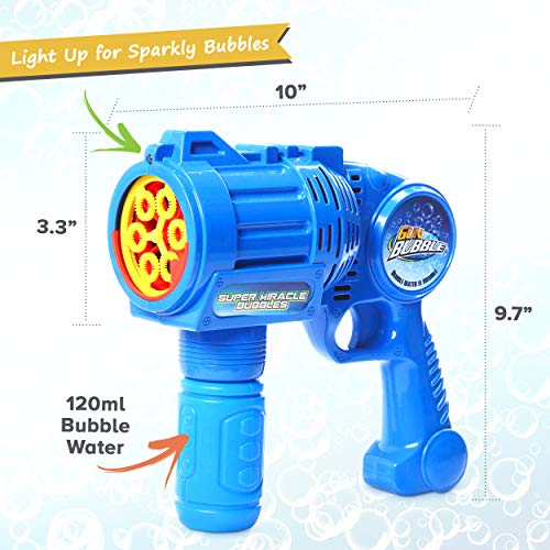 2 Set MAX Bubble Gun Blaster Toy with Extreme Bubble Blowing Safe ...
