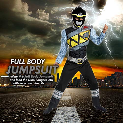 Black Power Rangers Costume for Kids. Official Licensed Black Ranger ...