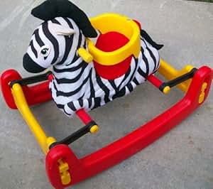 Amazon.com: Todays Kids Baby Toddler Zebra Rocker Toy: Toys & Games