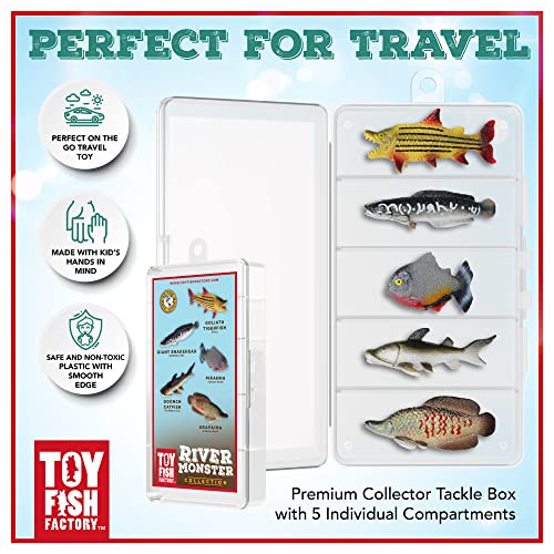 River Monster Collection Toy Fish Set | Piranha Toy | Fish Cake Topper ...