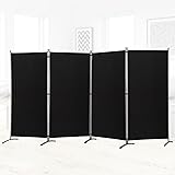 Amazon.com - RANTILA 4 Panel Room Divider, 6 Ft Tall Folding Privacy ...
