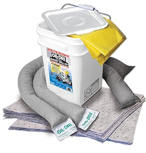 Oil-Dri L90435 Compact Universal 5-Gallon Bucket Spill Kit, 5-Gallon ...