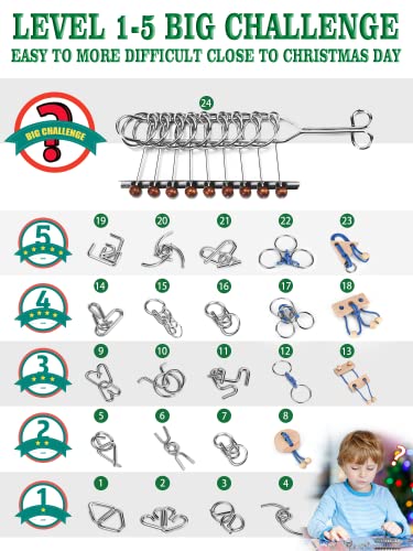 Brain Teaser Puzzle Advent Calendar 2022 - Christmas Gifts For Kids ...