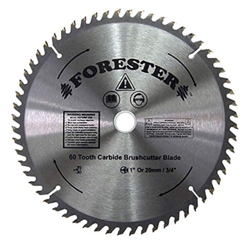 Forester Chainsaw Brush Blade Trimmer - 9" 60 Tooth Brush Cutter Blade ...